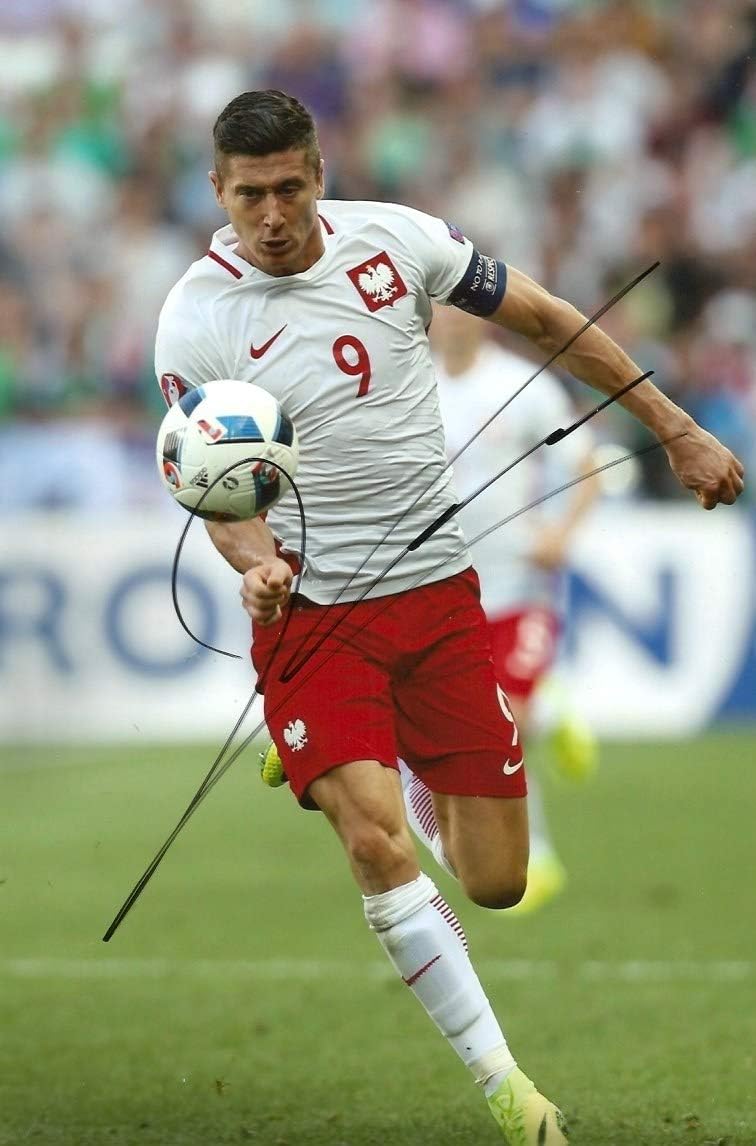 Amazon.com: Robert Lewandowski SOCCER POLISH NATIONAL TEAM autograph ...