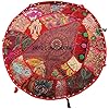 Amazon.com: Indian Round Patchwork Embroidered Ottoman Pouf Bohemian ...