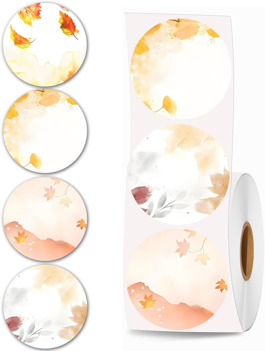 Amazon.com : 2 Inch Thermal Fall Labels,500PCS Thermal Autumn Stickers ...
