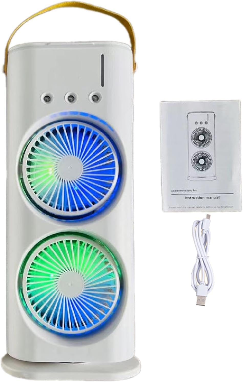 Amazon.com: FLCPJGV Portable Desk Fan 2 Air Circulation Cooling Fan Low ...