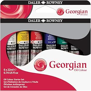 Daler Rowney Georgian Oil Color - Starter Set Of 6 22ml Tube : Buy ...