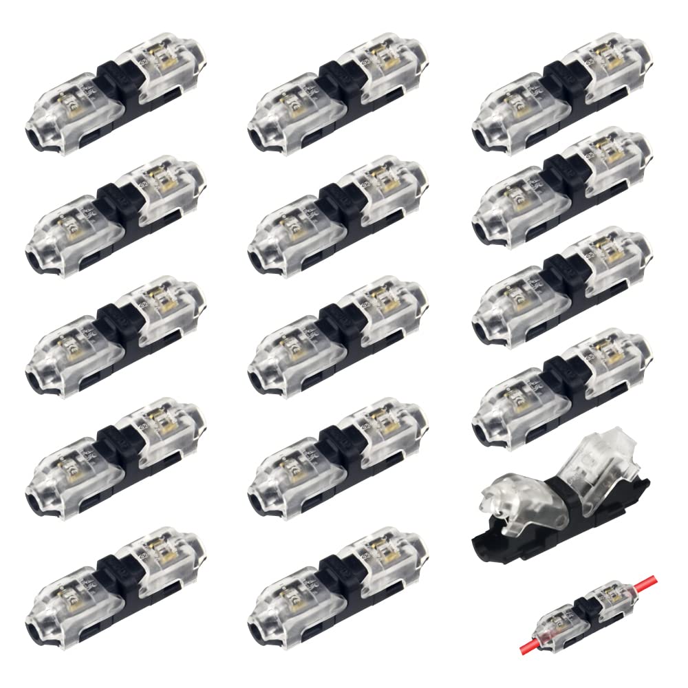 WMYCONGCONG 15 PCS 1 Pin 1 Way Low Voltage Wire Connector Universal ...