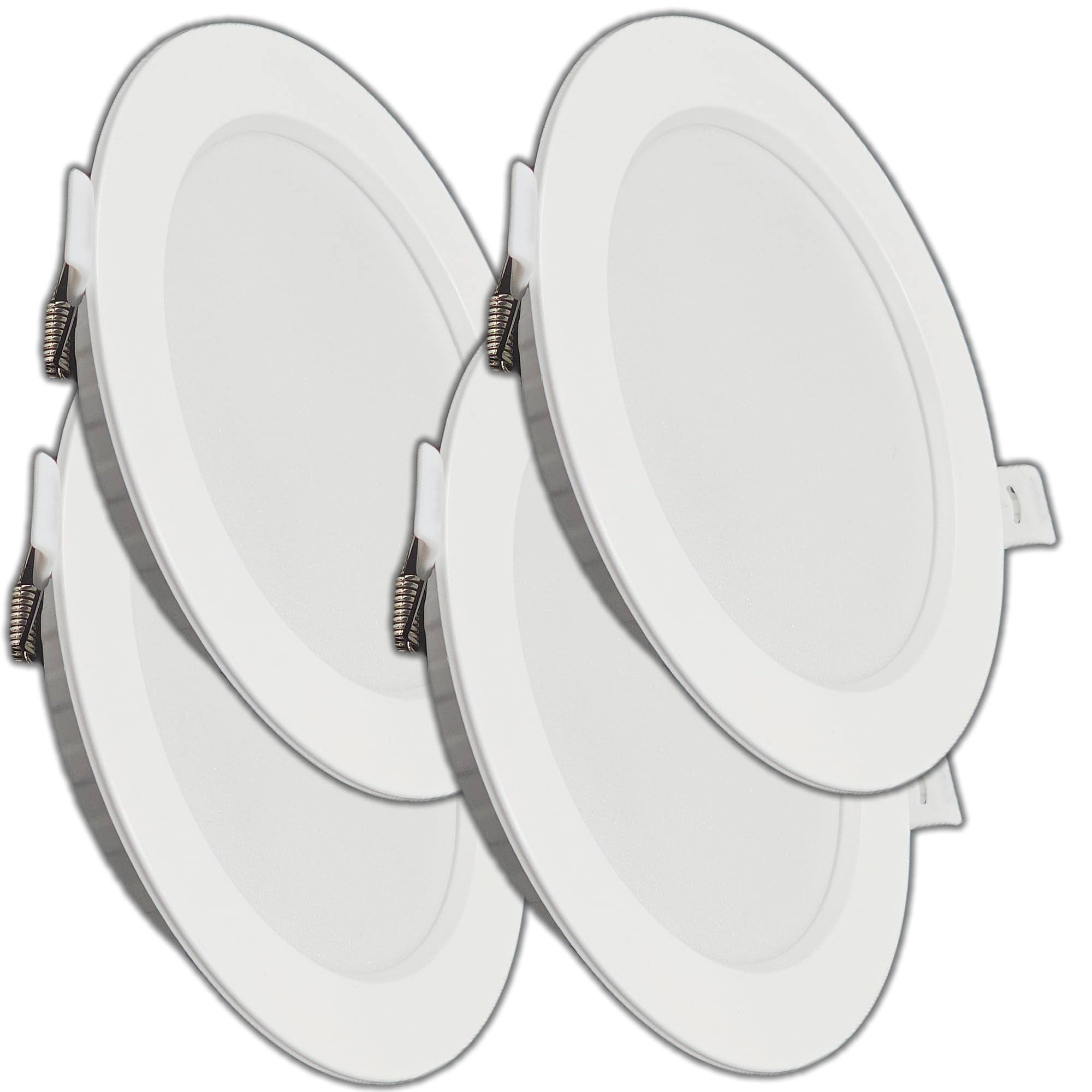 ALUMAR Pack 4 LED Downlight 12W, 1100 Lumens, 6500K, Cut 11 cm ...