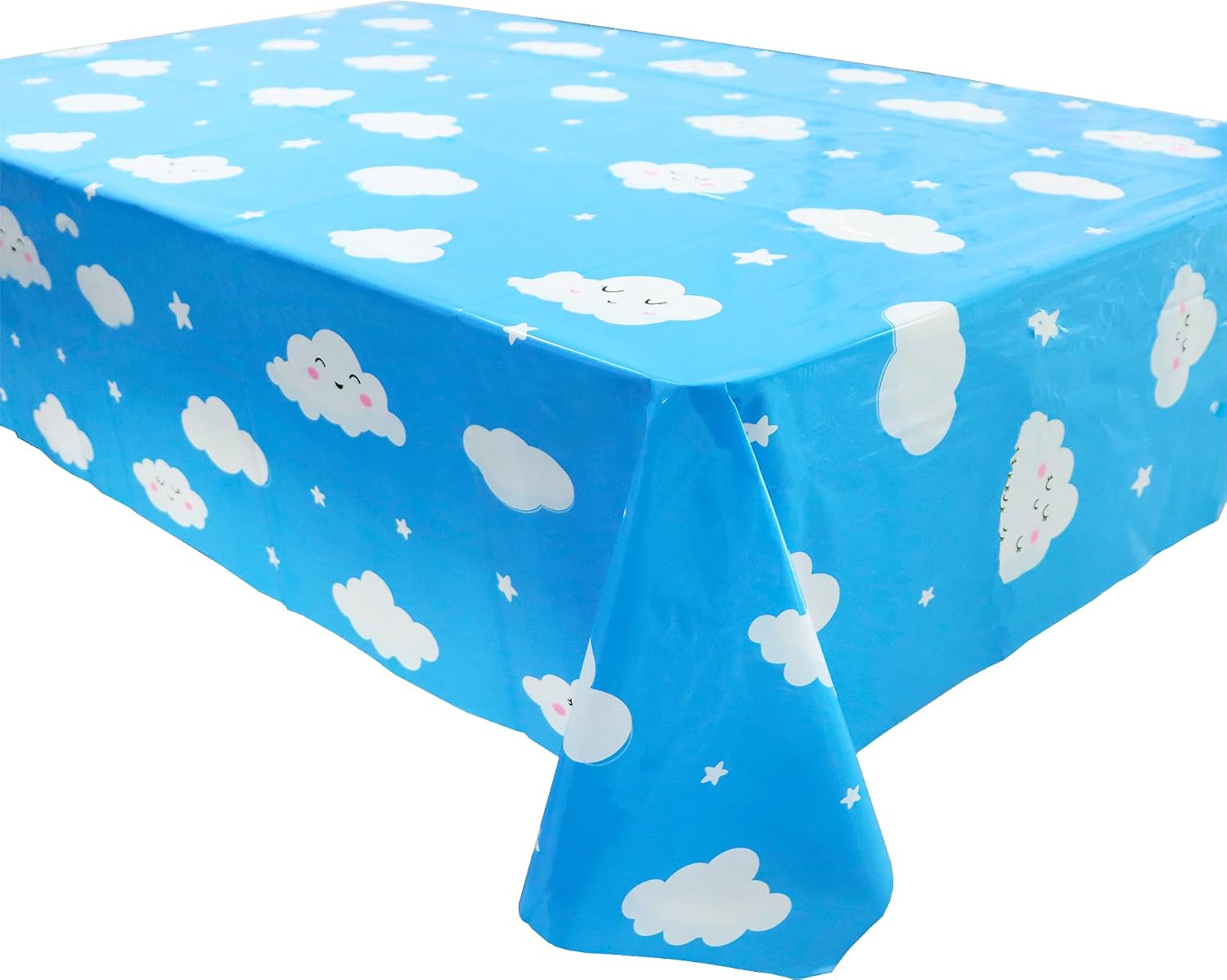 Amazon.com: AMZPTBOY Blue Sky White Clouds Tablecloth 51.18 x 86.61 ...