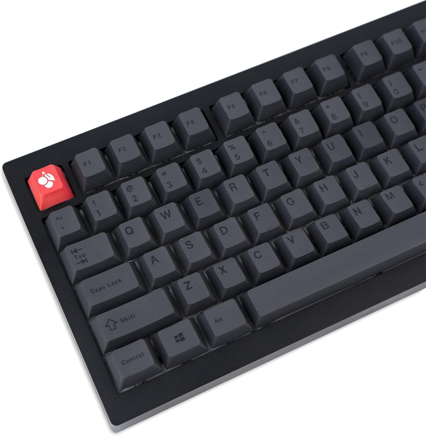 Amazon.com: Gekucap 128-Key Dark Grey Keycaps, Cherrr Profile PBT ...