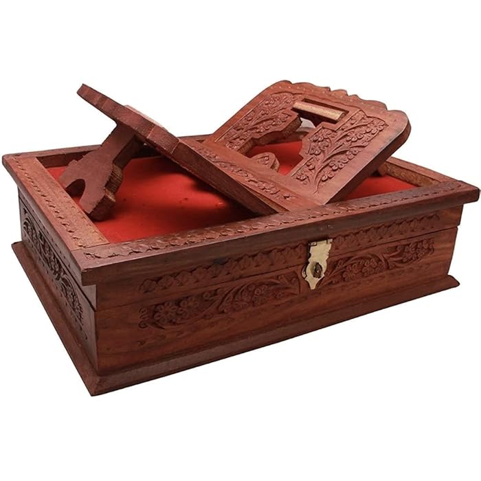 Buy Crafting with Love A Beautiful Wooden HOLY Book Stand Box for ...