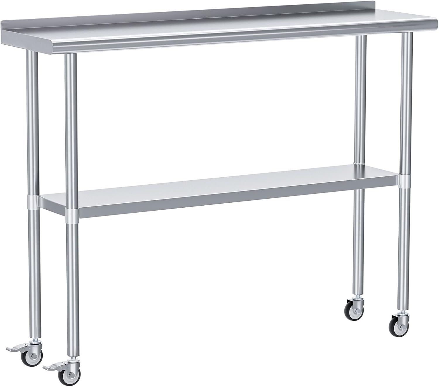 Amazon.com: HOCCOT Stainless Steel Prep & Work Table with Adjustable ...