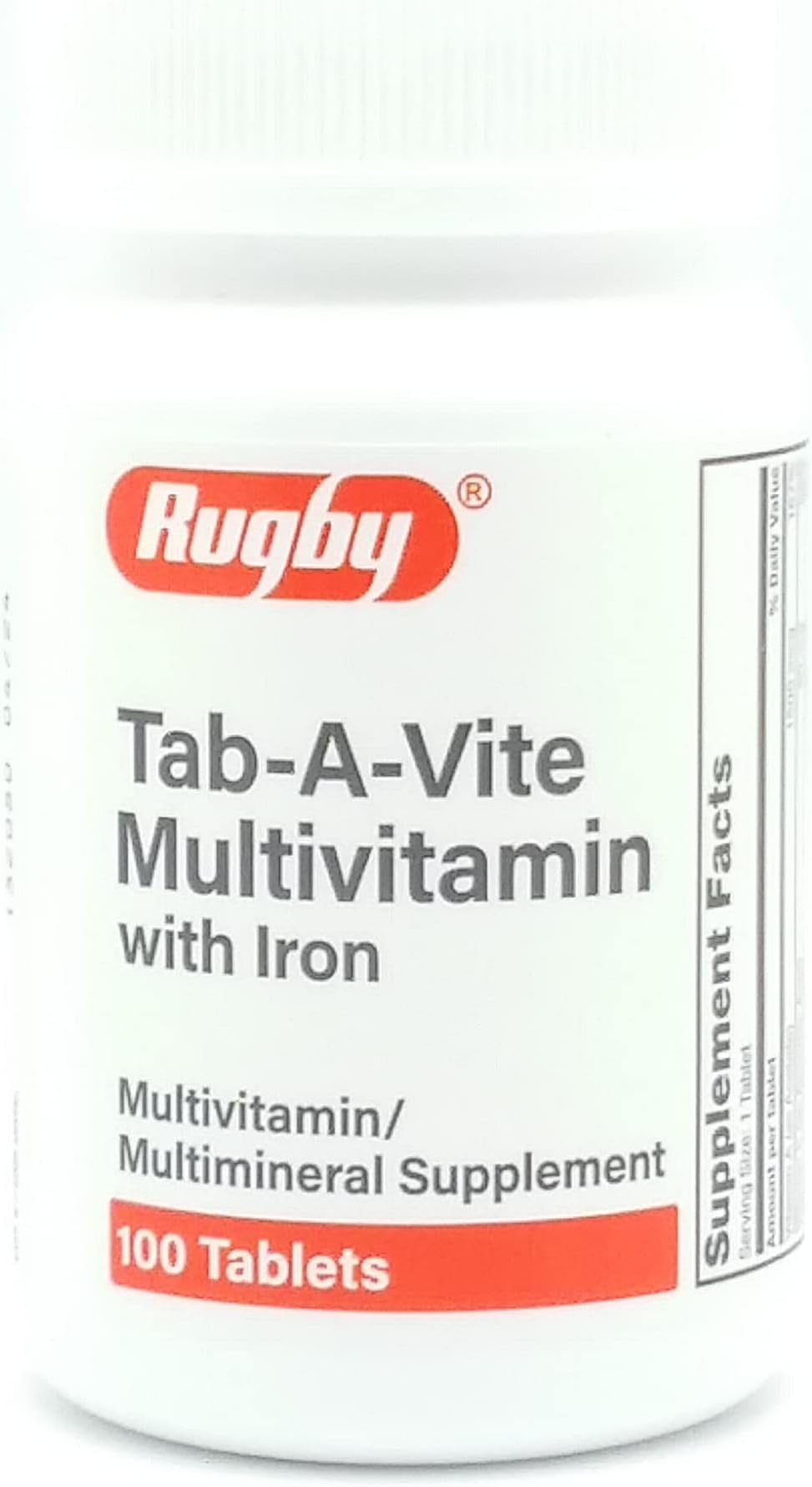 Amazon.com: Rugby Tab-A-Vite Multivitamin with Iron and Beta-Carotene ...