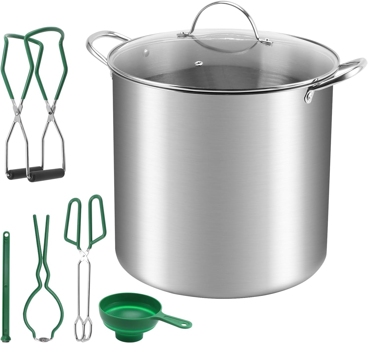 Amazon.com: Fulgutonit Stainless Steel Canning Pot 21.5QT with Rack ...
