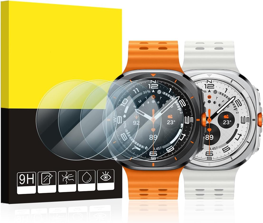 Amazon.com: SPGUARD 4 Pack Galaxy Watch Ultra 7 47mm Screen Protector ...