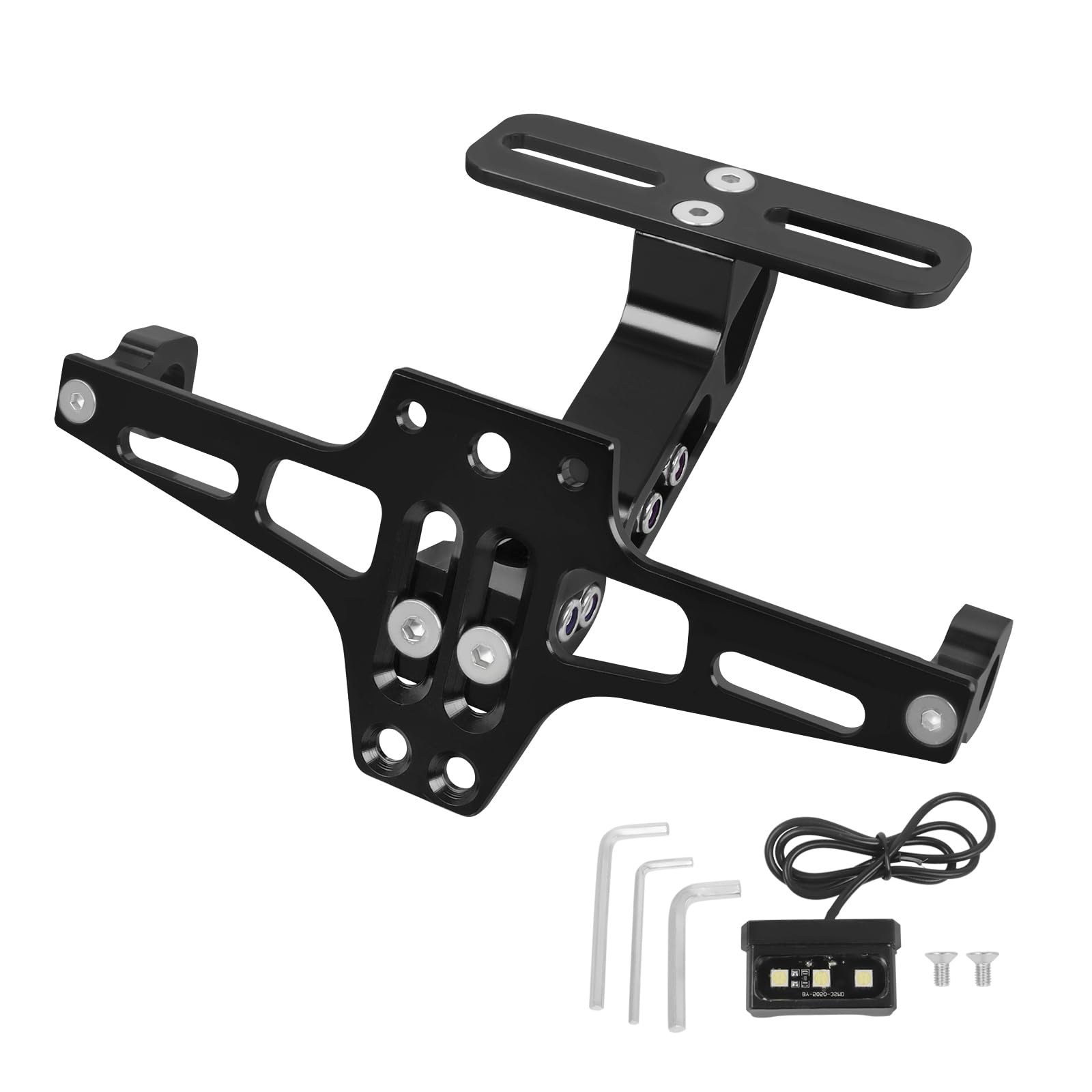 Amazon.com: HAONEL Motorcycle License Plate Bracket Holder CNC Aluminum ...