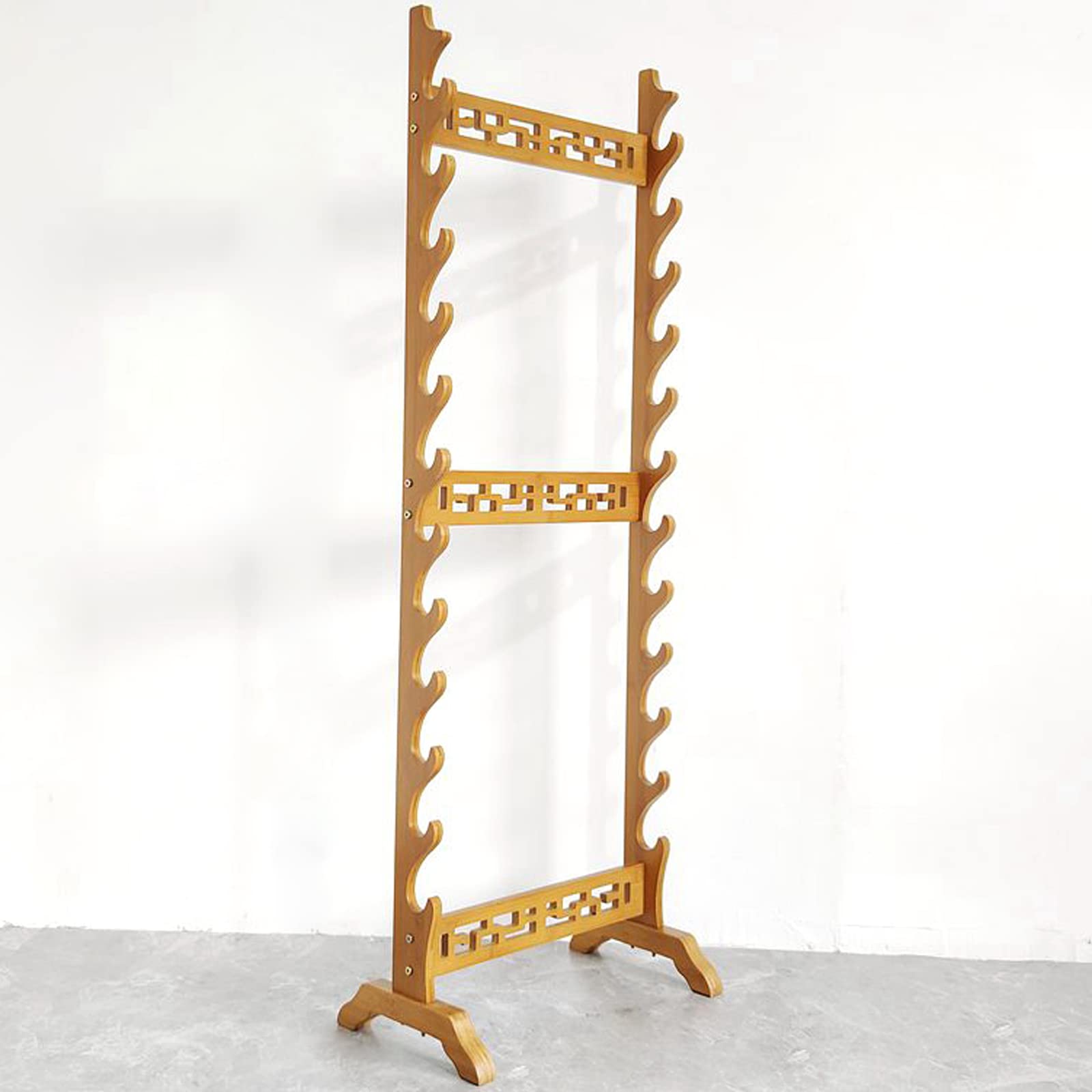 Sword Display Holder Swords Rack Weapon Display Stand Floor Standing ...