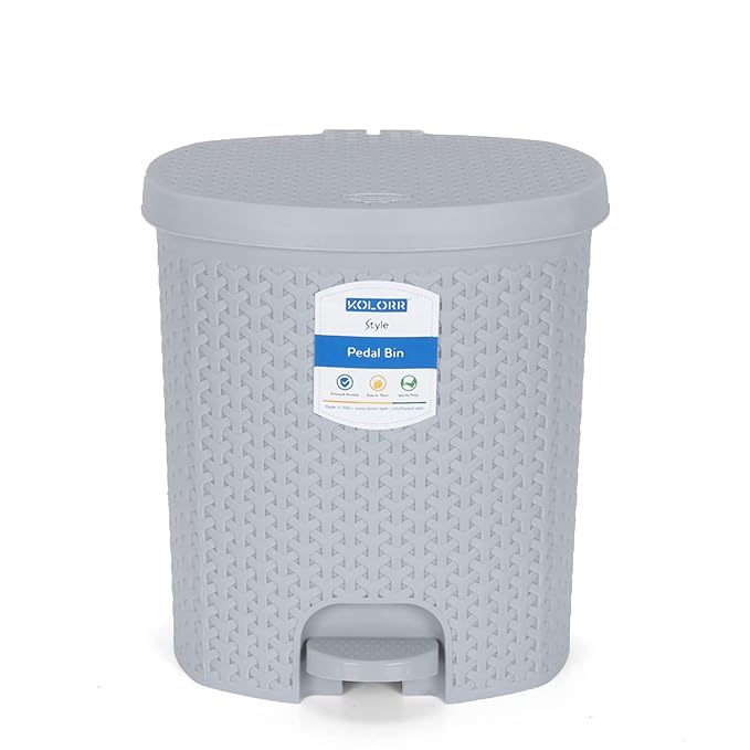 KOLORR Magnum Plastic Pedal Dustbin Medium Size Trash Can Garbage Waste ...