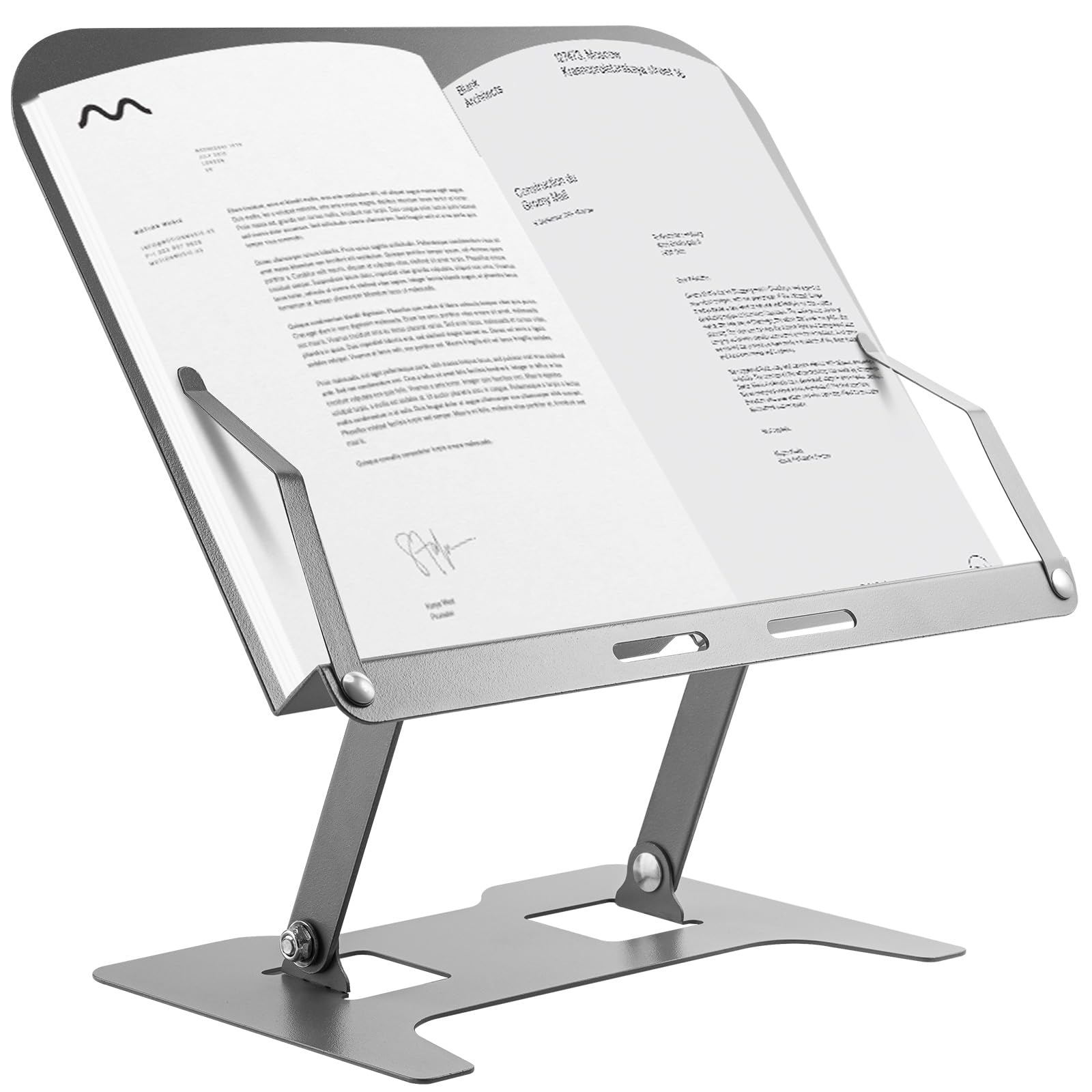 Amazon.com : NiHome Adjustable Book Stand for Reading, Foldable Book ...