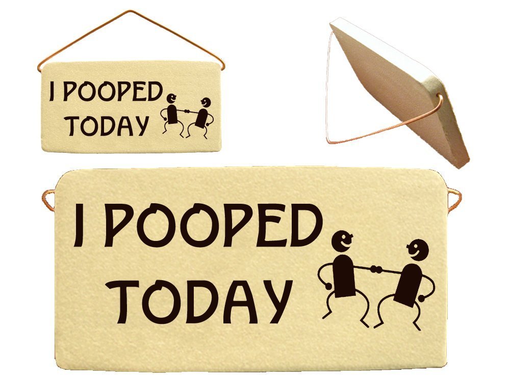 Buy I POOPED TODAY. Ceramic wall plaques handmade in the USA for over ...