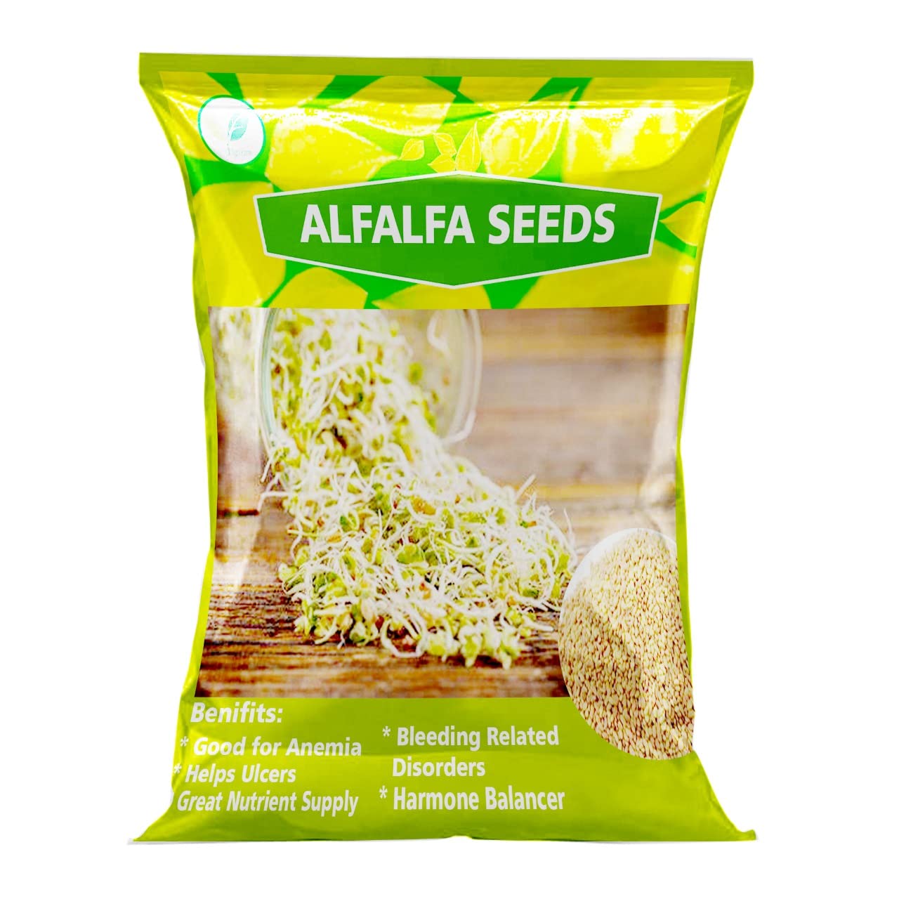 Iagrifarm Organic Alfalfa Sprouting Seeds - 1 Kg / Perfect for ...