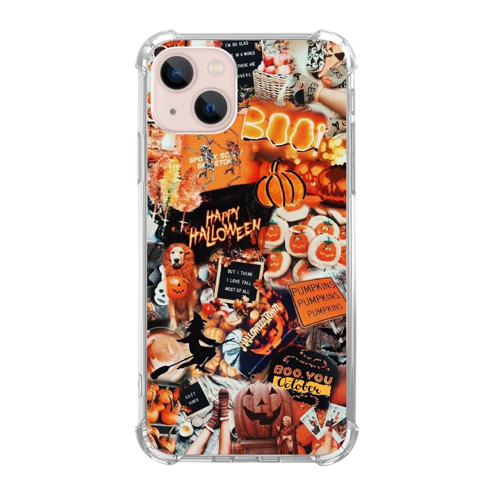 Amazon.com: Dohakemuny Autumn Aesthetic Collage Case Compatible with iPhone 13, Halloween ...