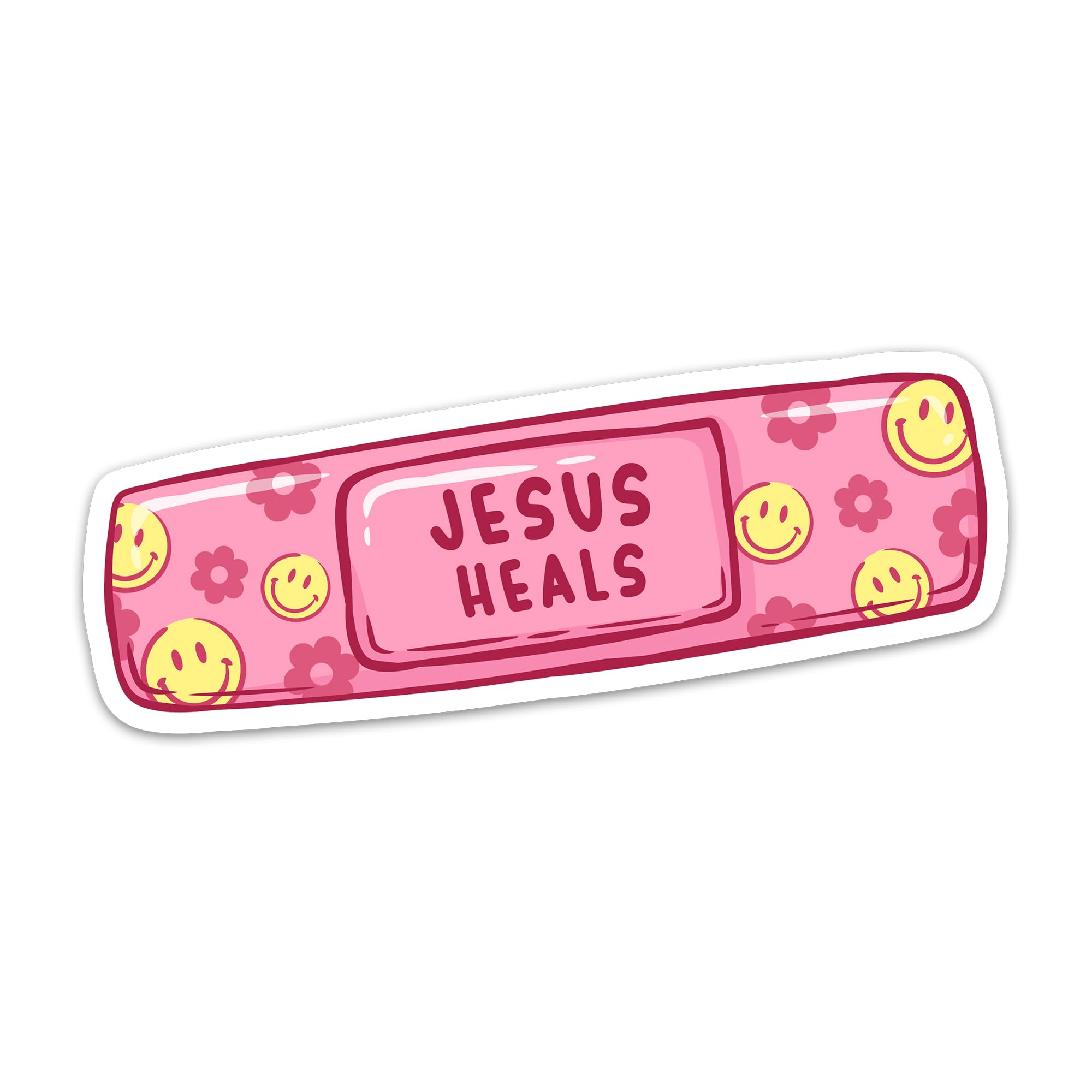 Amazon.com: (3PCs) Jesus Heals Cute Bandage Sticker, Christian Girly ...