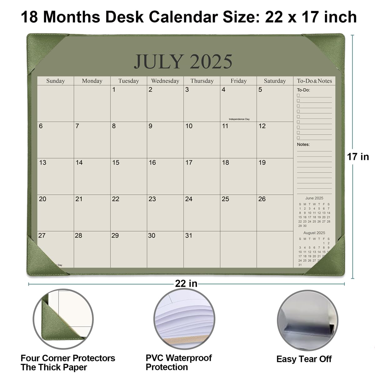 Pattern Design Calendar Zoe Deco 18-Month Standing Desk Calendar - July ...