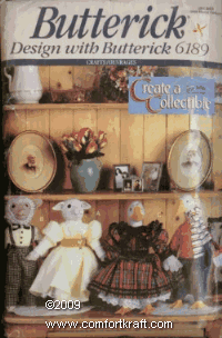 Amazon.com: Butterick Crafts Pattern 6189 Create a Collectible Lamb ...