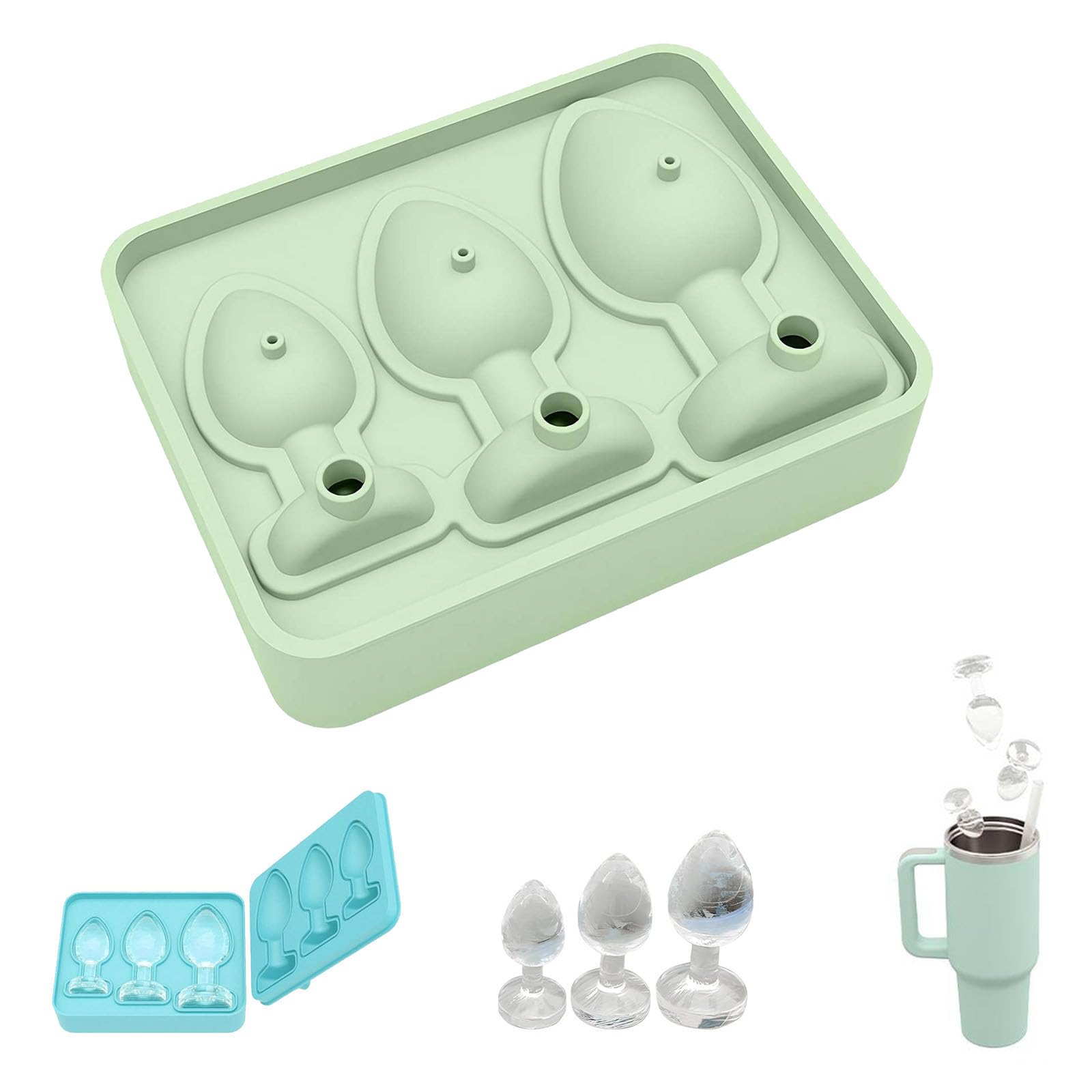 Amazon.com: Prank Ice Cube Mold Ice Tray Trays Mold, Silicone ...