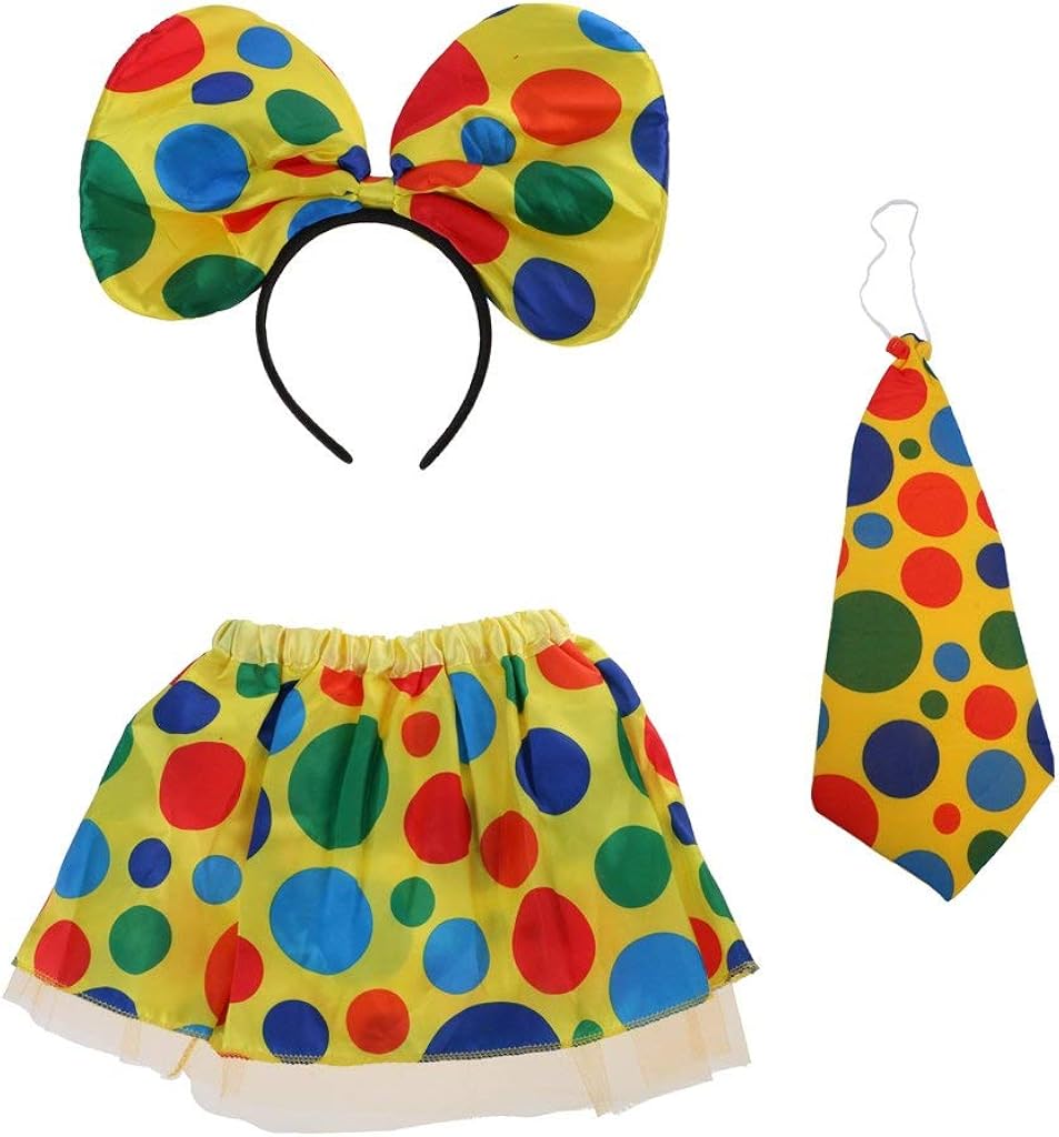 Amazon Circus Clown Dress Party Dress Up Clown Skirt Necktie amazon-circus-clown-dress-party-dress-up-clown-skirt-necktie