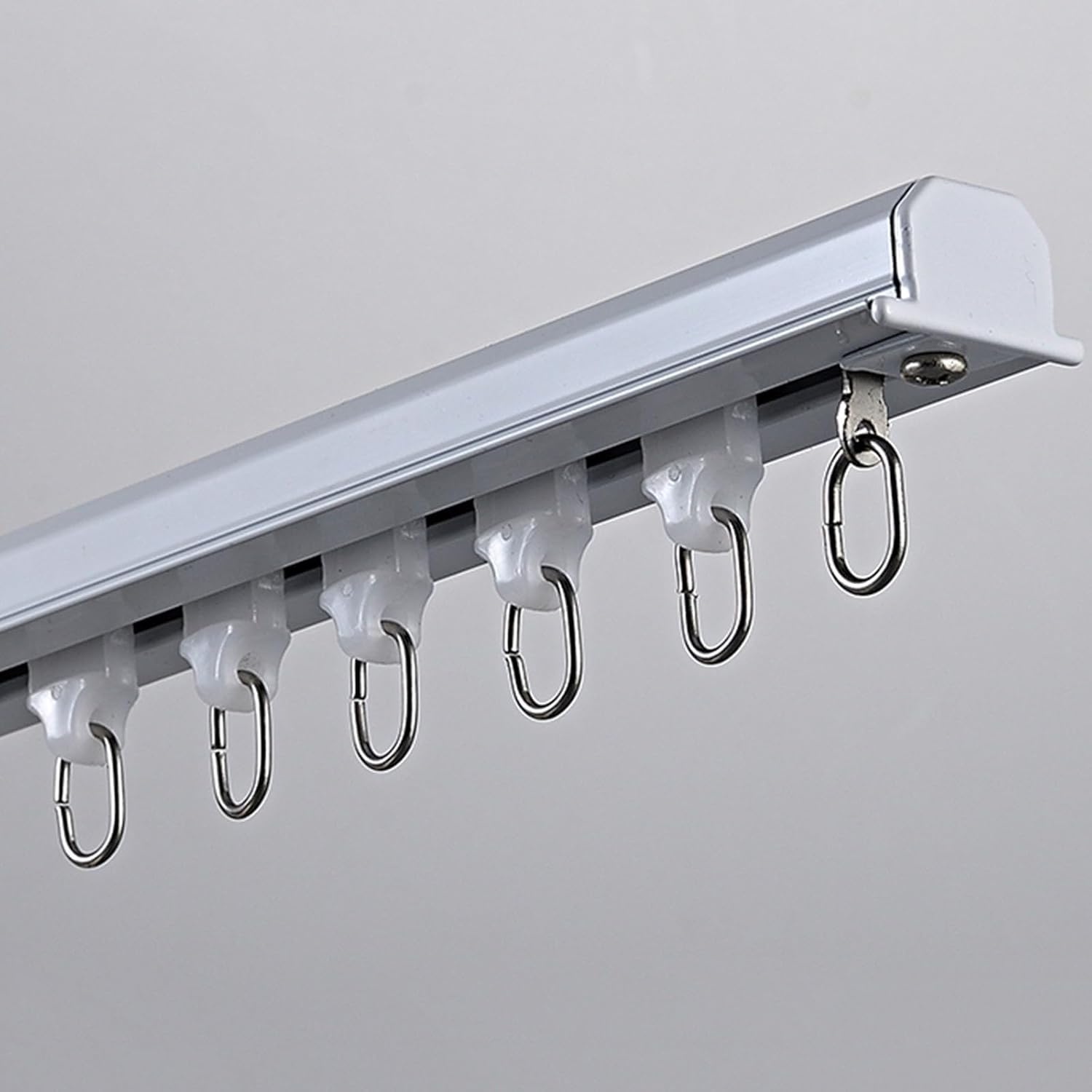 Amazon.com: Recessed Curtain Track, 1-6m Sliding Curtain Rod, Aluminum ...