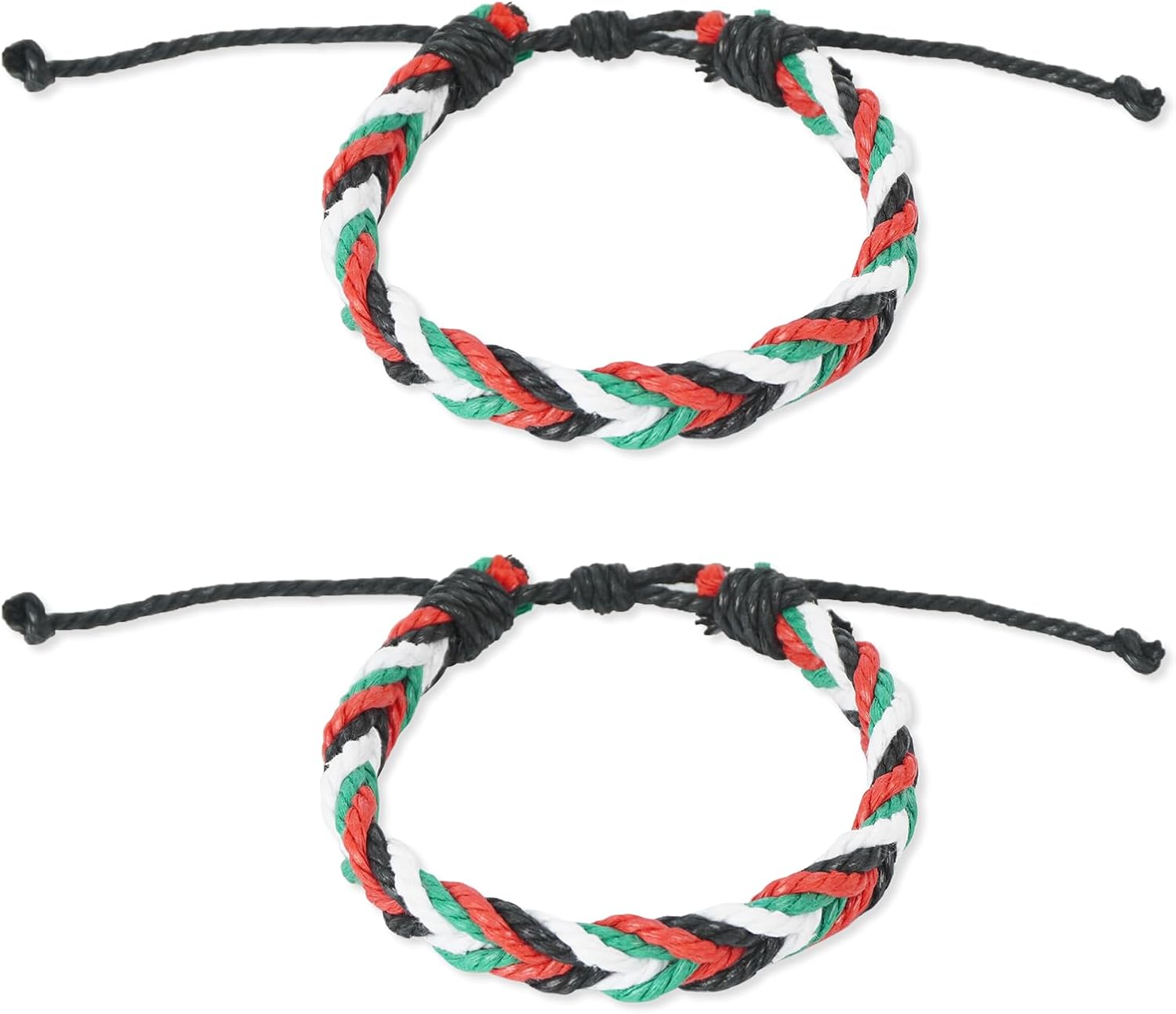 hnhesn 2 Pack Palestine Style Handmade Bracelets Adjustable Palestinian ...