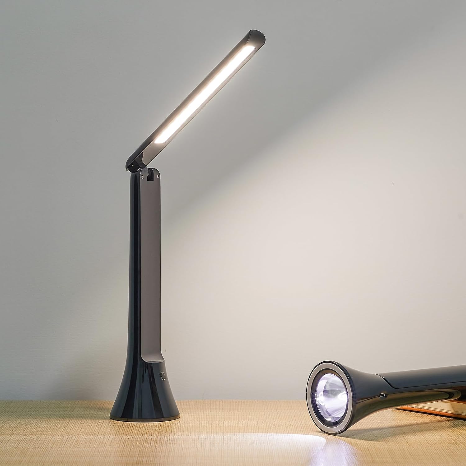 Rechargeable Foldable Portable Battery Operated LED Desk Lamp with ...