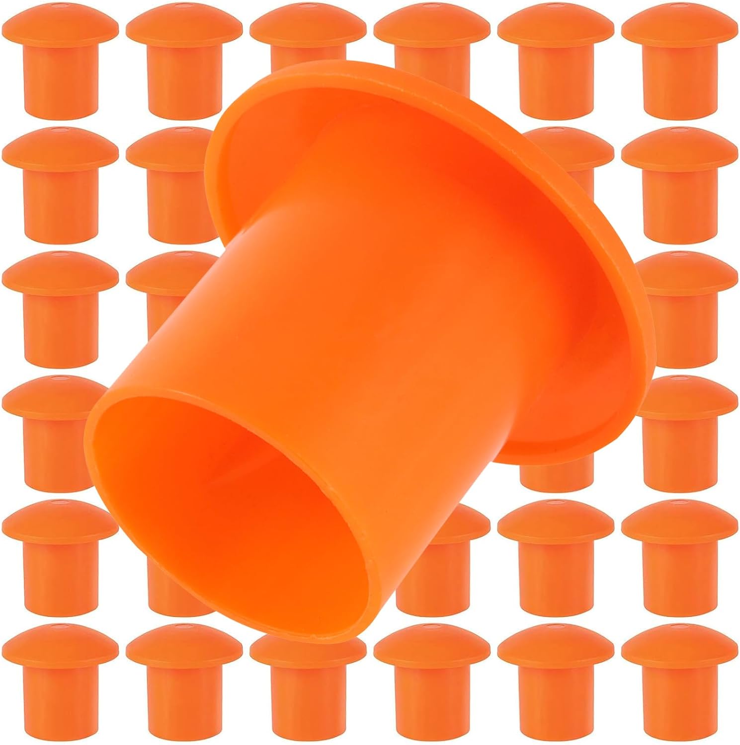 ZOENHOU 40 PCS Rebar Caps for 0.4-1.18 Inch Rebar Stake, Premium ...