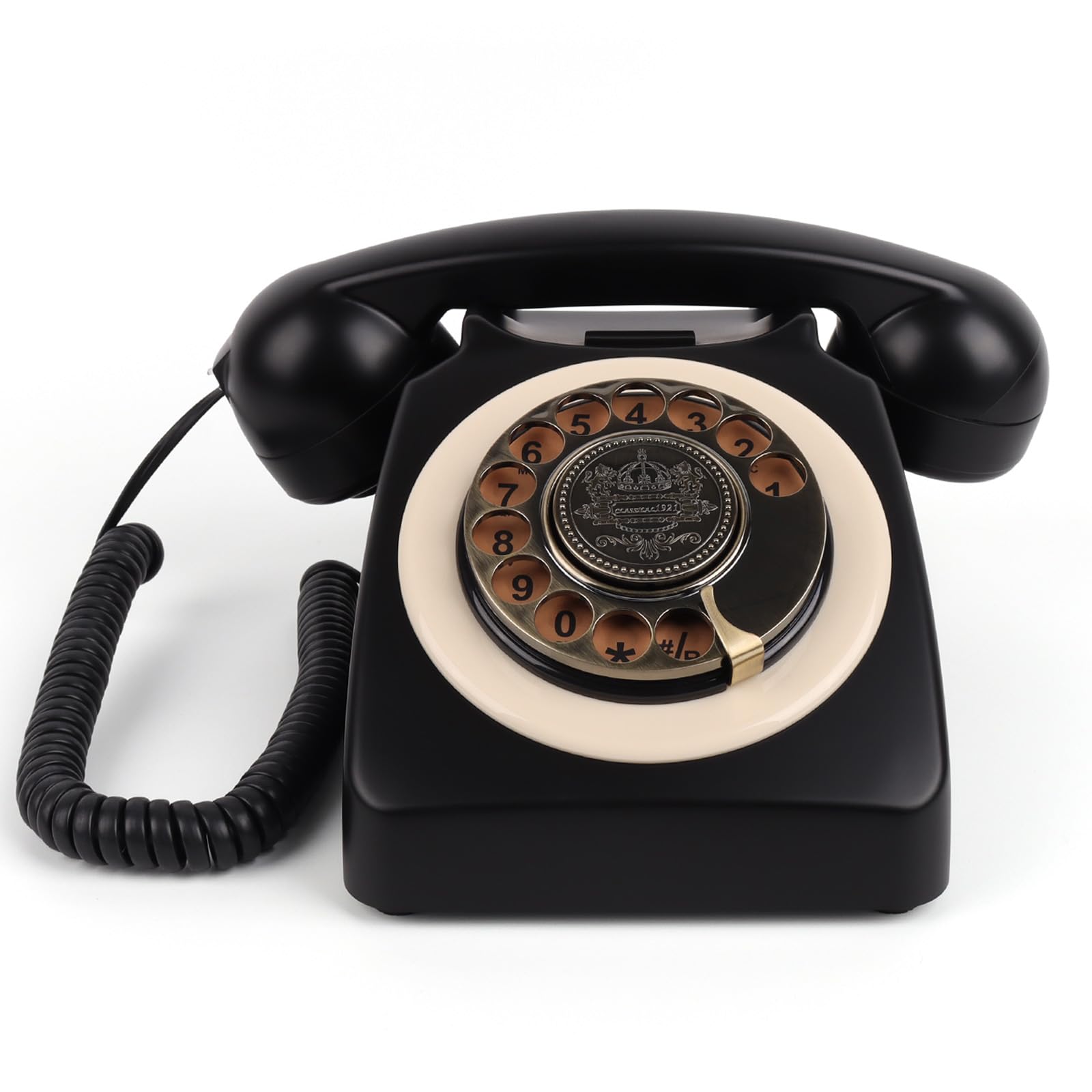 Amazon.com : Mcheeta Rotary Phone, Retro Landline Phone with Old ...