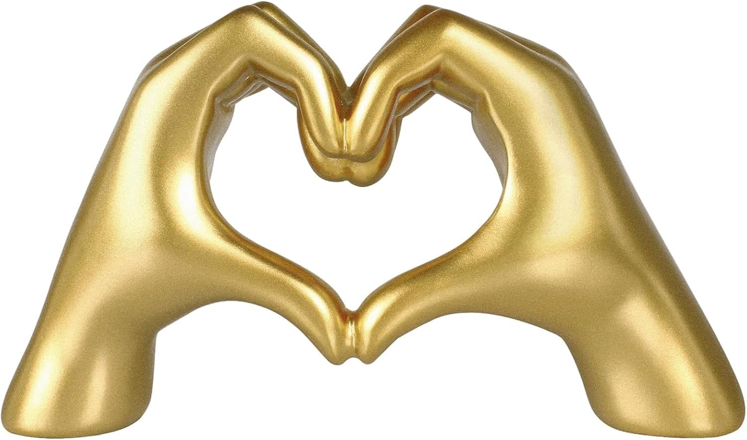 Amazon.com: Pozbee Heart Hands Sculpture Gift, Gold Heart Gesture ...