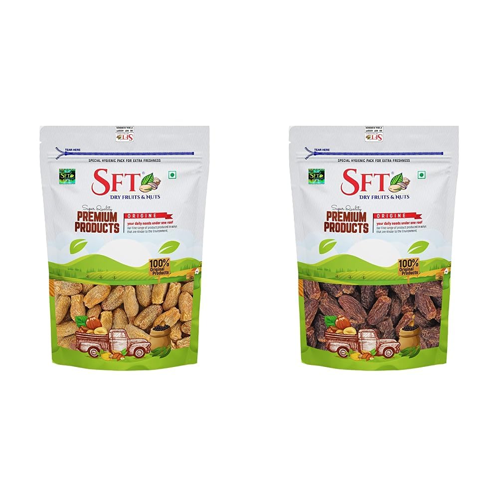 SFT Dates Dry Yellow/Sukha Khajoor (Pila Chuara) 1 Kg & SFT Dried Dates ...