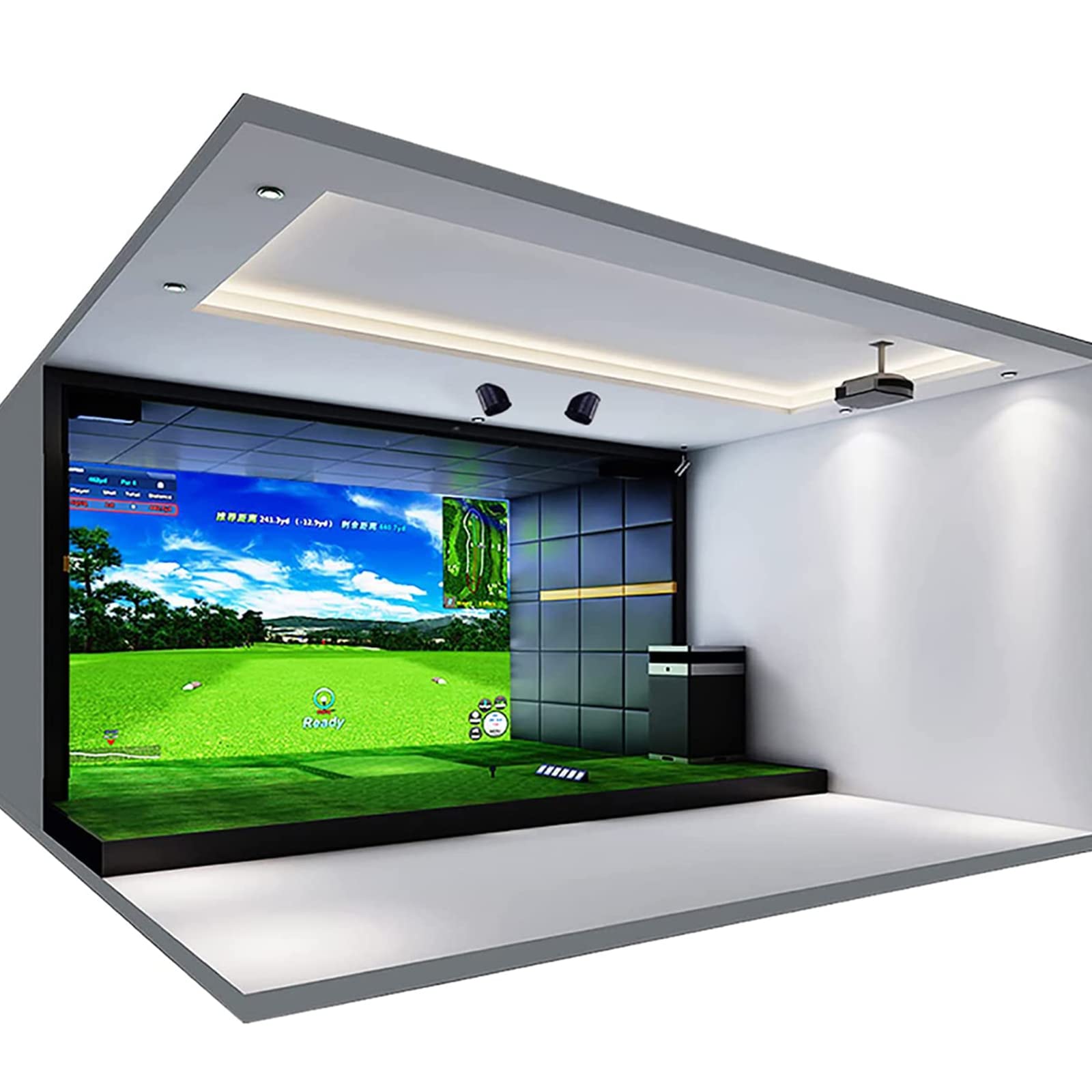 Buy GKPLY 300 * 200cm Golf Ball Simulator Impact display Projection ...