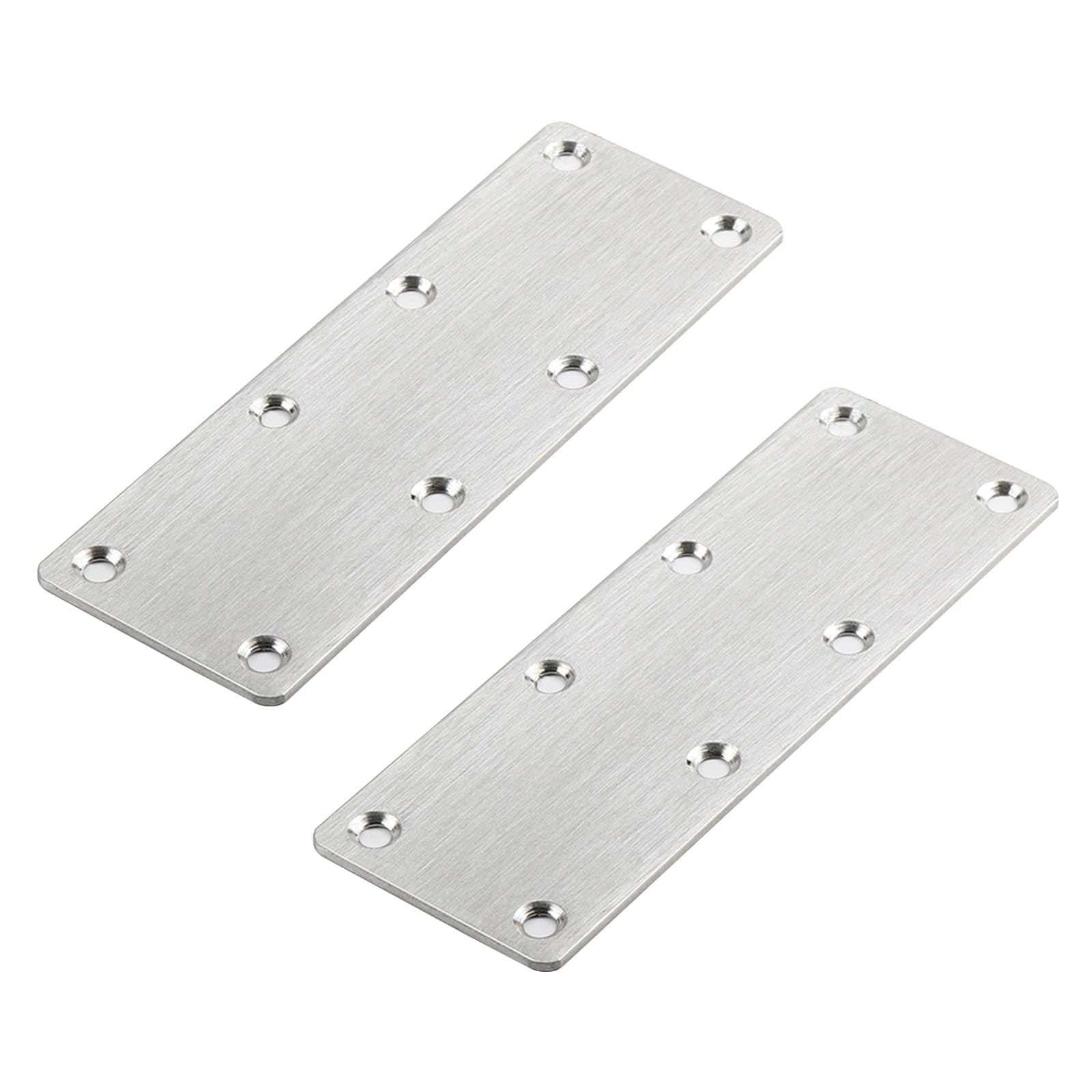 Leliafleury 2Pcs Flat Plate Bracket Stainless Steel Mending Plates ...