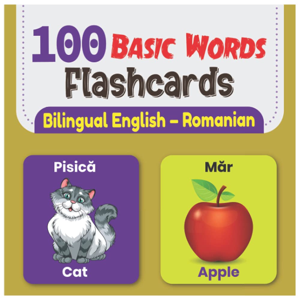 Buy 100 Basic Words Flashcards Bilingual English – Romanian: An amazing ...
