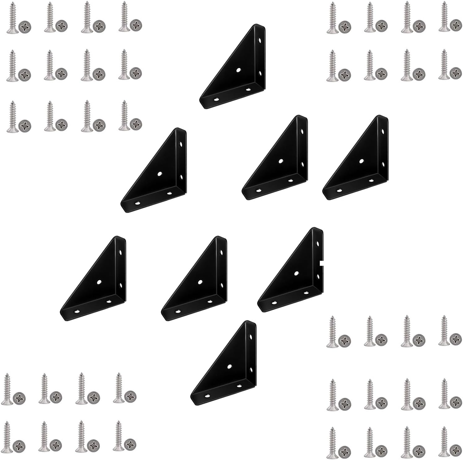 Amazon.com: Heyous 20PCS Furniture Corner Brace Hooks Fasteners Mini ...