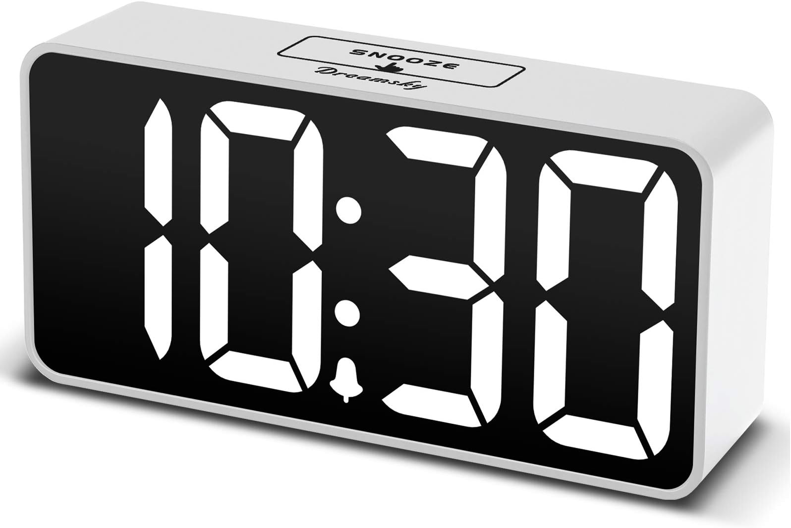 Amazon.com: MUJI Digital Clock with Alarm, Medium, White : Home & Kitchen