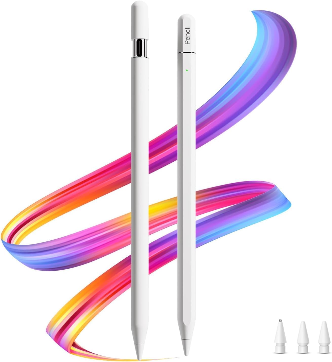 Stylus Apple Pencil for iPad 2025-2018 with Palm Rejection, KINGONE ...
