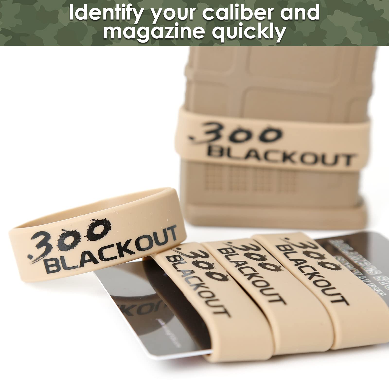 Snapklik.com : Aolamegs 5 Pack 300 Blackout Magazine Bands, Durable ...