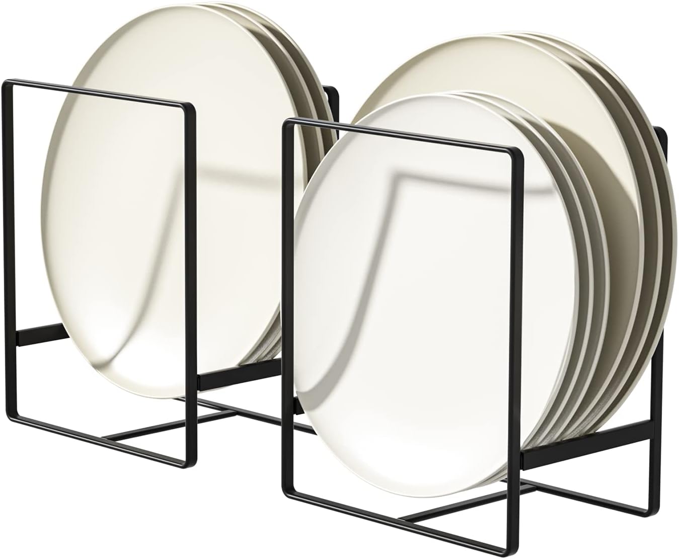 Delfinware 2625BK Black Plate Storage Rack : Amazon.co.uk: Home & Kitchen