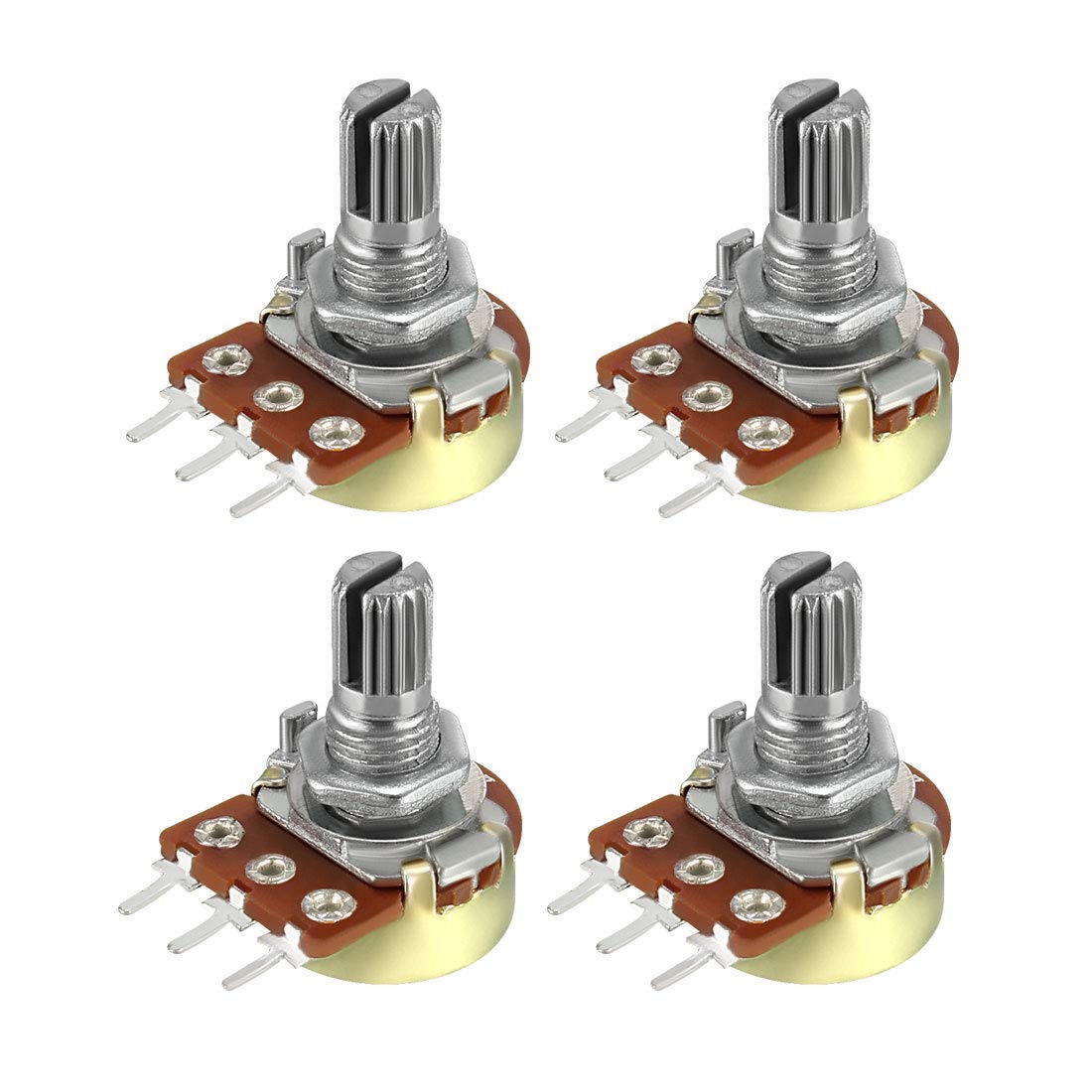 Buy uxcell WH148 1M Ohm Variable Resistors Single Turn Rotary Carbon ...