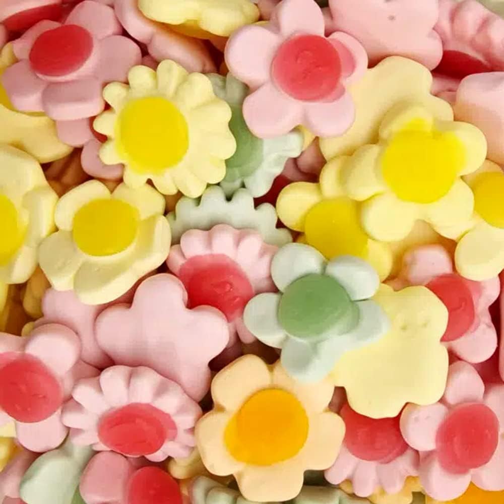 VSTAR Happy Flowers Gummy Sweets 1kg Bag - Fruit Flavour Gummy Sweets ...