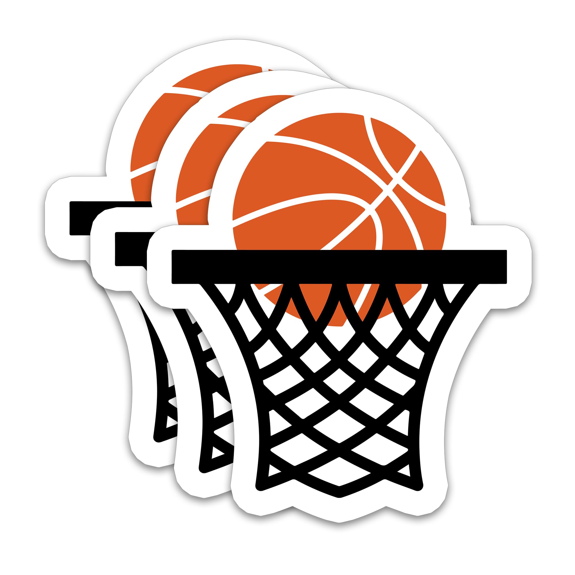 Amazon.com: (3Pcs) Basketball Rim Sticker Basketball Sticker Basketball ...