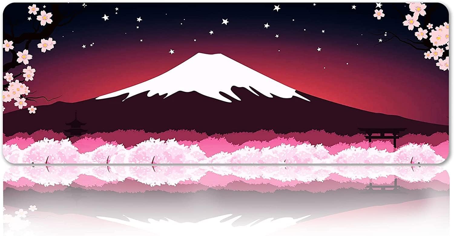 Amazon.com: Mouse Pad Fuji Mountain Painting Large Mousepad Gaming Home ...