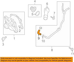 Amazon.com: Subaru 99078 AA700, HVAC Heater Hose : Automotive