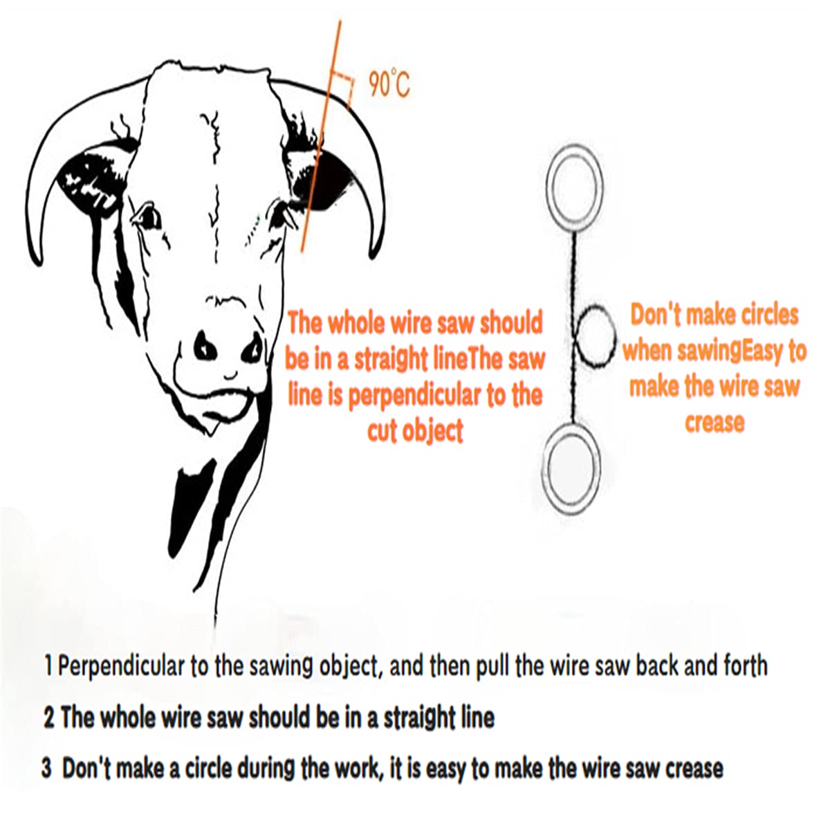 Calf Dehorning Device, Cattle And Sheep Dehorning Wire Saw ...