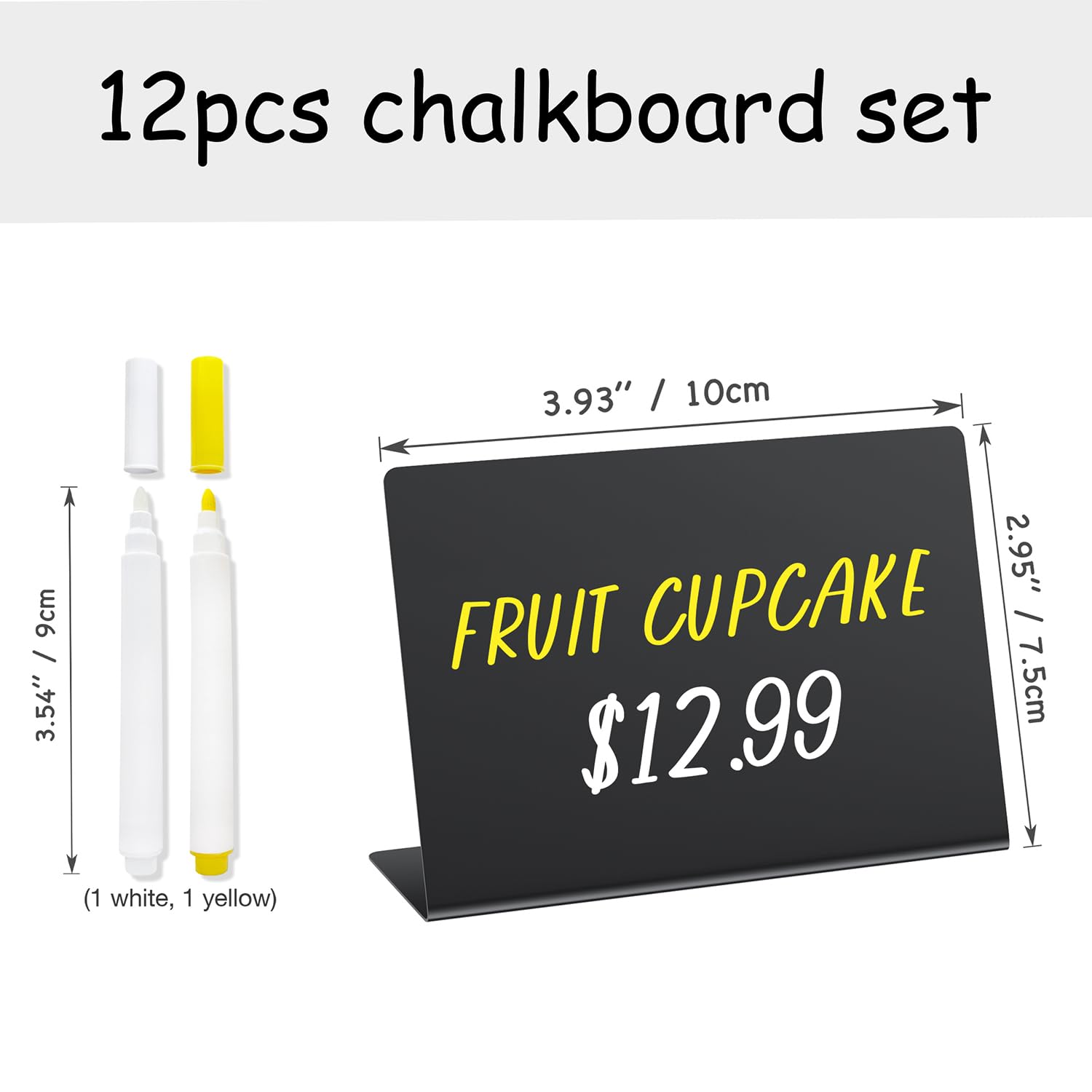 Snapklik.com : 12 Pcs 4x3 Small Food Labels For Party Buffet - Mini ...