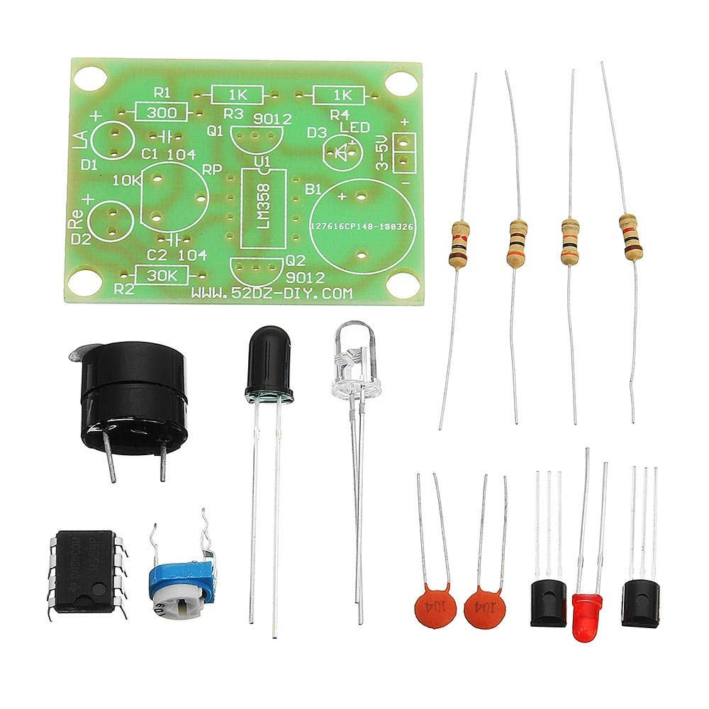 Buy Diy Circuit Kit Sensor Anti-theft Alarm Switch Kit DIY Sound Light ...