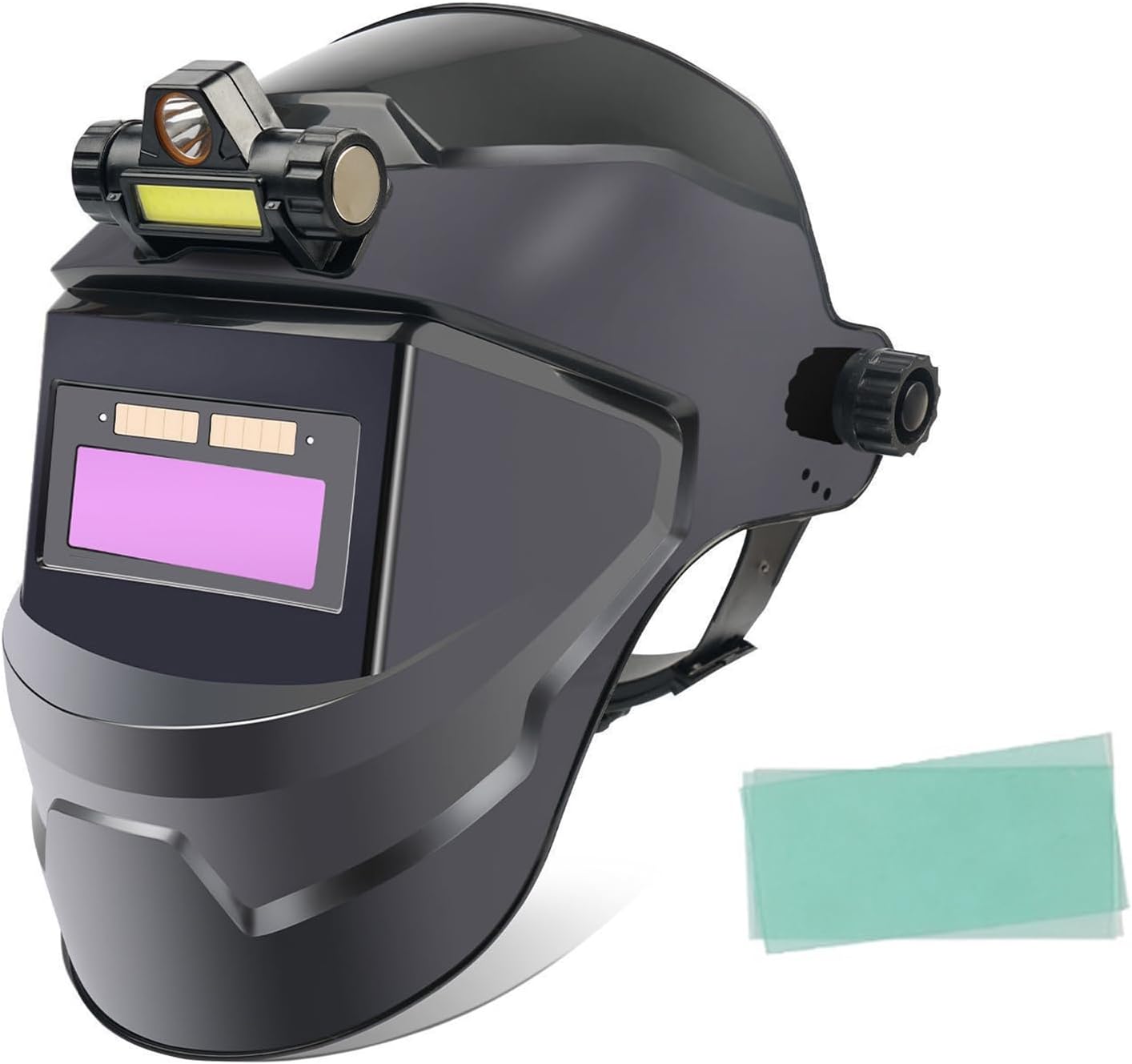 Amazon.com: Welding Helmet Solar Power Auto Darkening, Auto-Dimming ...